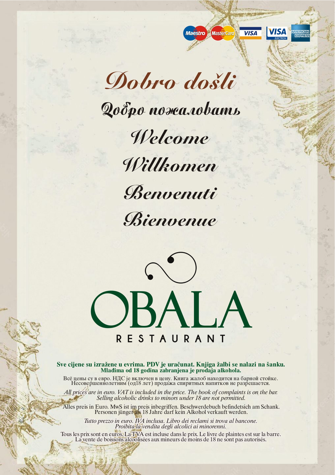 Restaurant Obala - Budva Montenegro | Our food